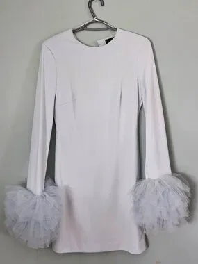 Zara | Dresses | Zara Short Tulle Cuff Dress | Poshmark